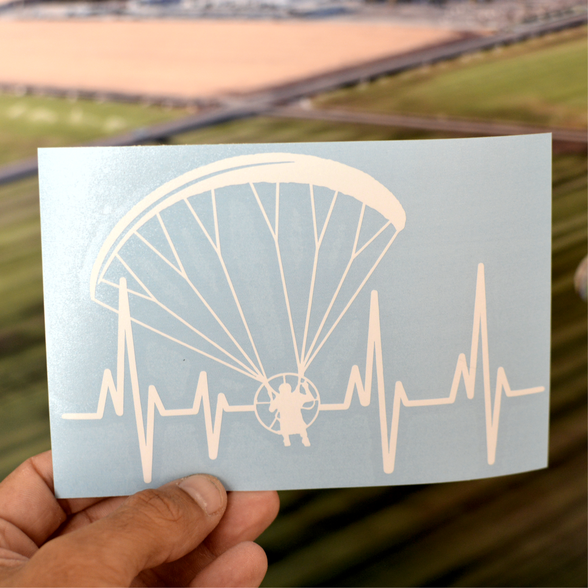Heartbeat Paramotor Guy with EGK Beating Heart Reading – Finishing ...