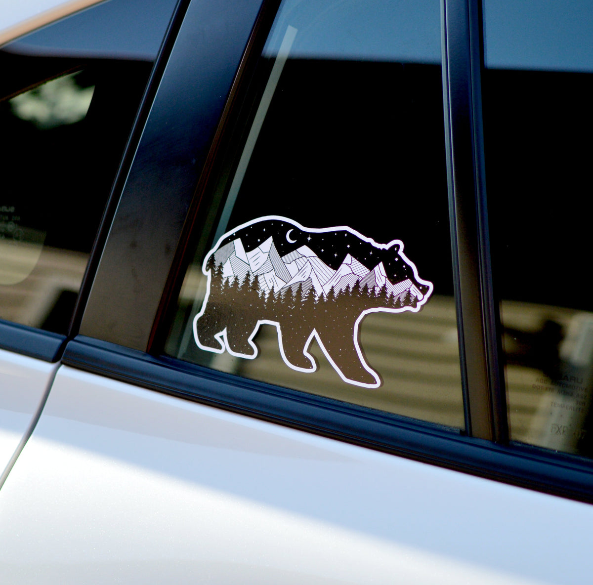 Wander Bear, Night Sky Mountain Range With Forest – Finishing Touch ...