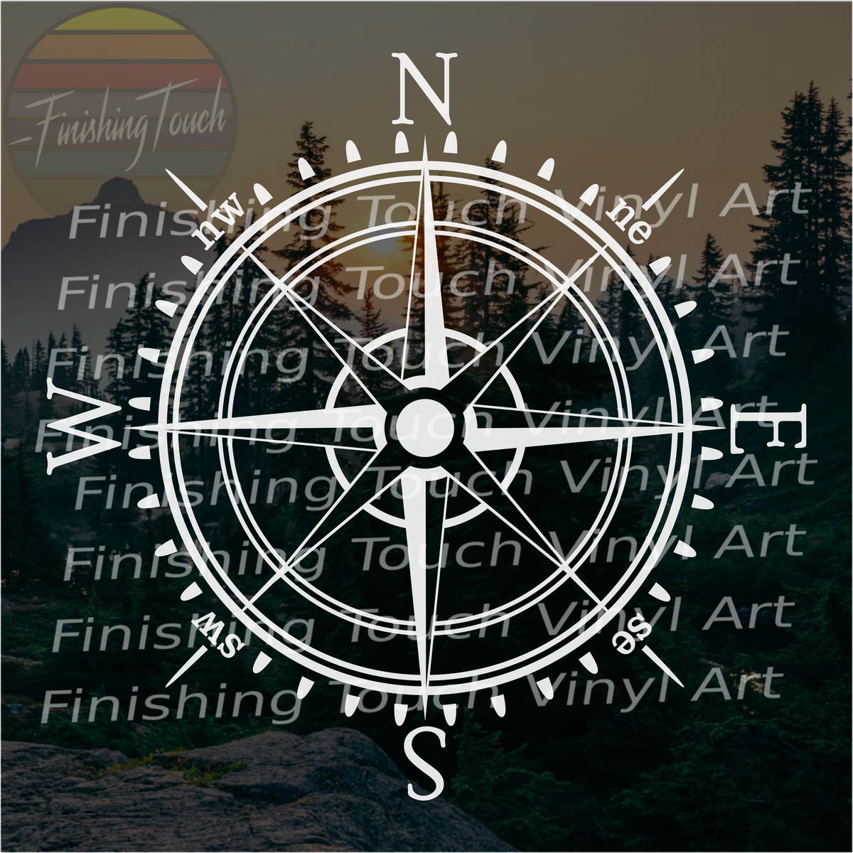 Compass Rose – Finishing Touch Vinyl Art