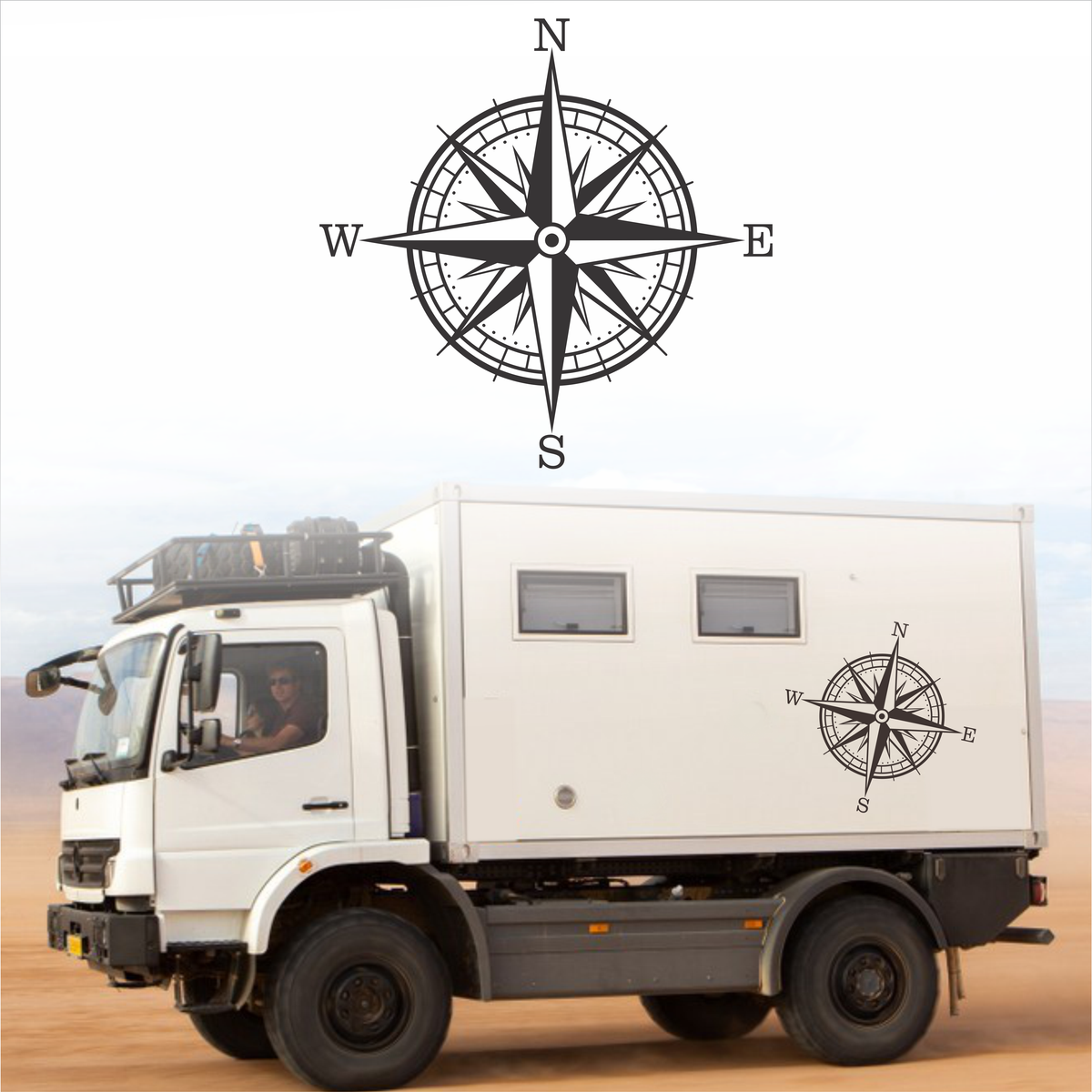 Nautical Star Compass Rose – Finishing Touch Vinyl Art