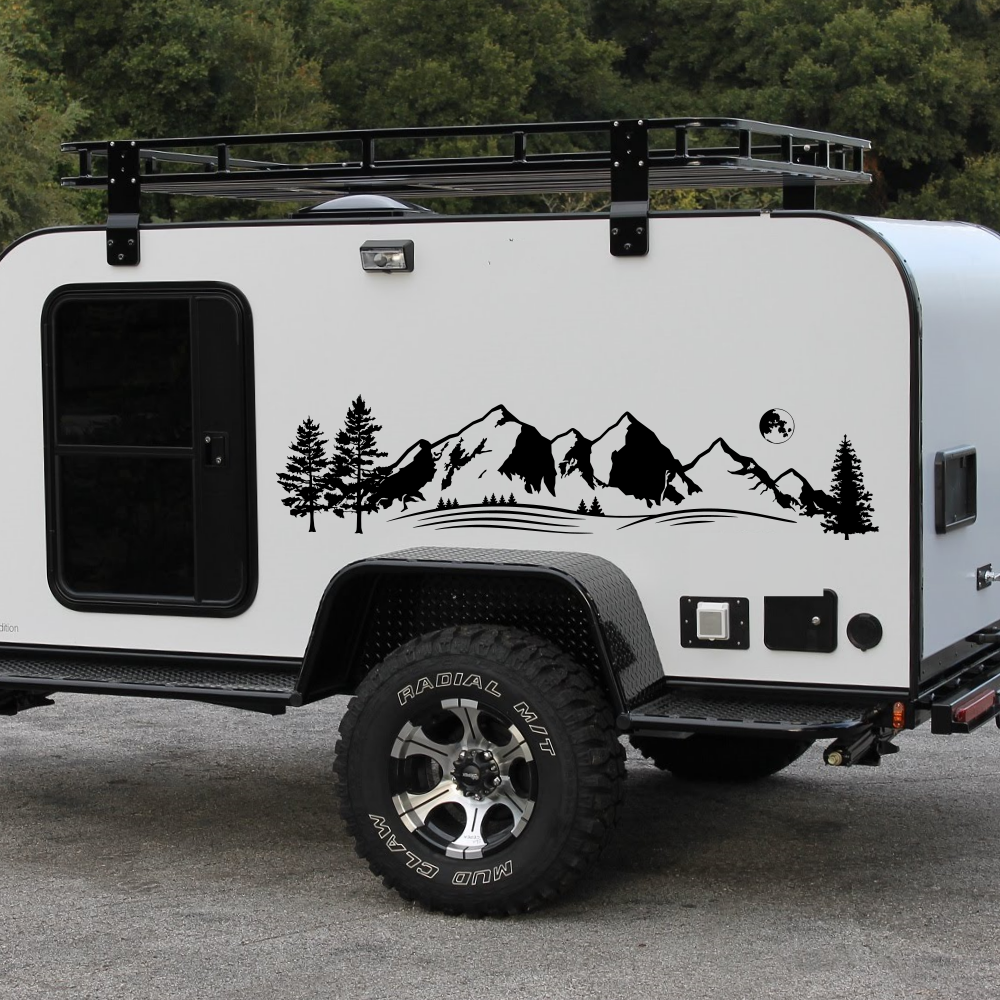 Moon Valley Mountains, Fir Trees & Meadows -Set – Finishing Touch Vinyl Art