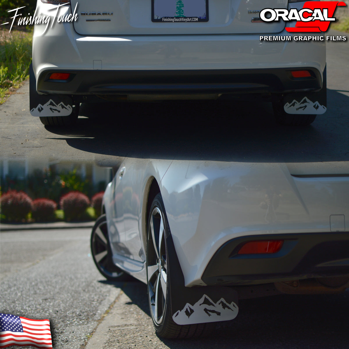 Mountain Mud Flap Decal Set For Standard Rally Guard Mud Flaps ...