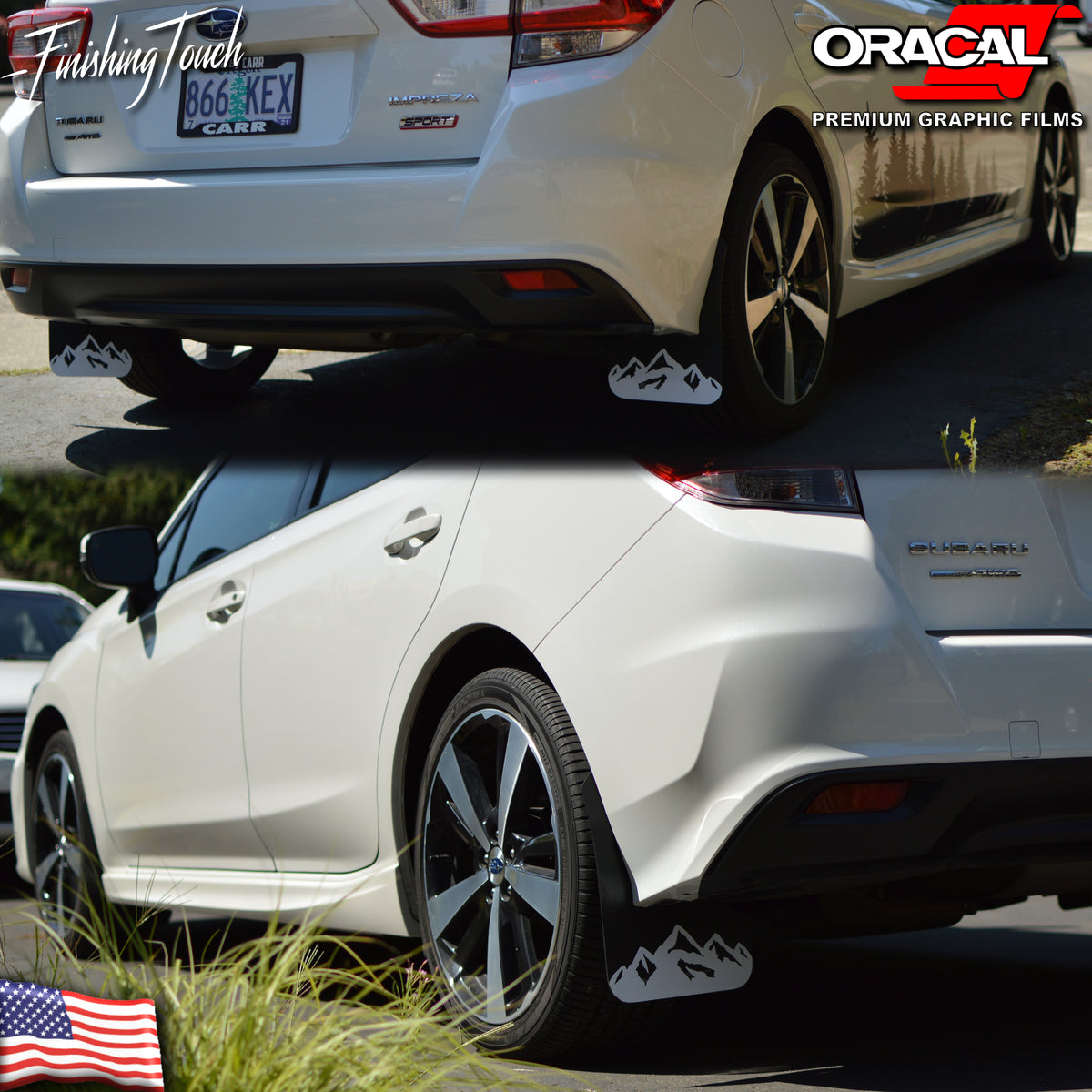 Mountain Mud Flap Decal Set For Standard Rally Guard Mud Flaps ...
